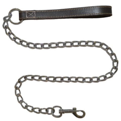 Chain Lead with Leather Handle | Dog Lead | DoWell Equine
